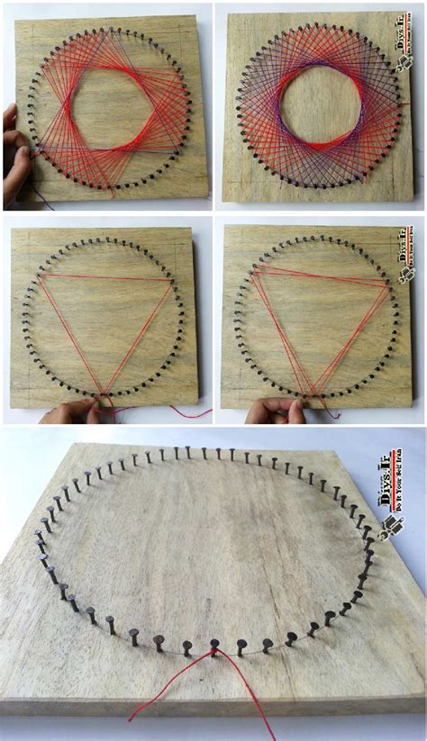 Diy Rainbow Spirograph String Art سرزمین دست ساخته ها