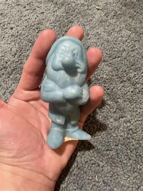 Vtg Disney Snow White And Seven Dwarfs Grumpy Blue Cameonyx Figure 1986 £49 49 Picclick Uk