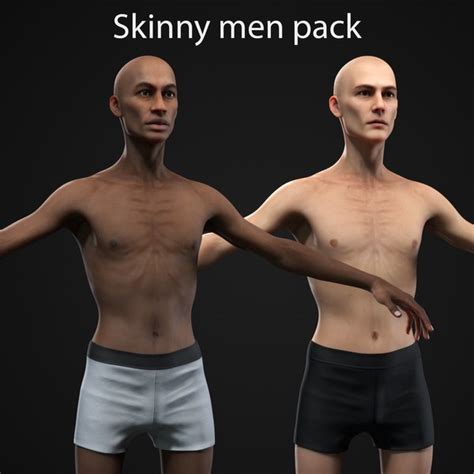3d Skinny Models Turbosquid