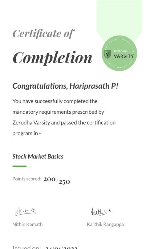 Hariprasath P On Linkedin Stockmarket Zerodha