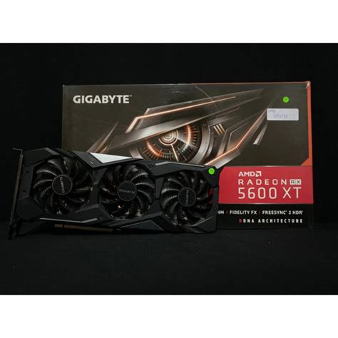 การ์ดจอ Vga Gigabyte Rx 5600xt Gaming Oc 6gb Gddr6 สินค้ามือสอง ไม่มีกล่อง มีประกันร้าน 14 วัน