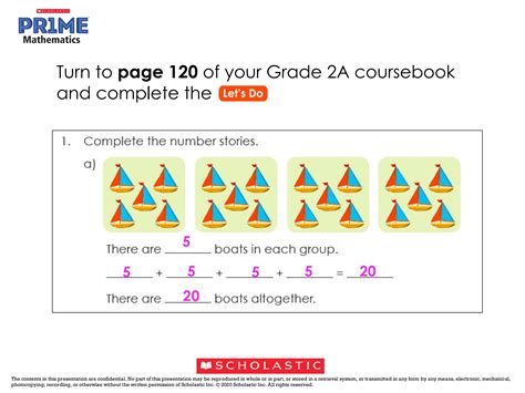 Grade 2 Lesson 6 1 2 Multiplication Telling Number Stories Scholastic Education International