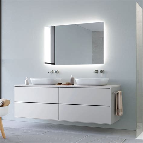 Espejo De Pared Rectangular Iluminado Espejo De Baño Sin Marco Con Led Espejo Iluminado Con