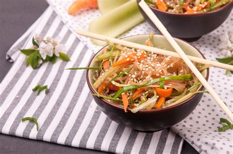 Лесна рецепта за бързи азиатски спагети със зеленчуци Лесна рецепта за нудълс със соев сос