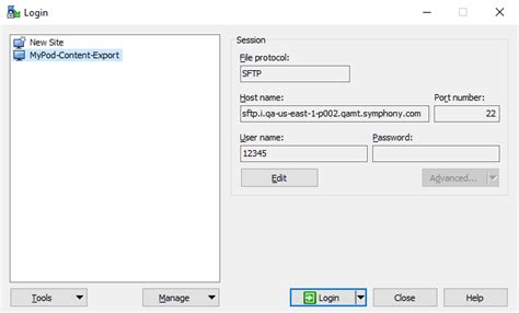 How To Access Content Export Sftp With Rsa Encryption Configured Via