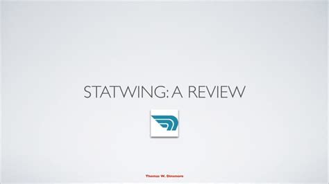 Statwing A Review Ppt