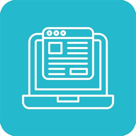 Blog Line Round Corner Background Icons 14641022 Vector Art At Vecteezy