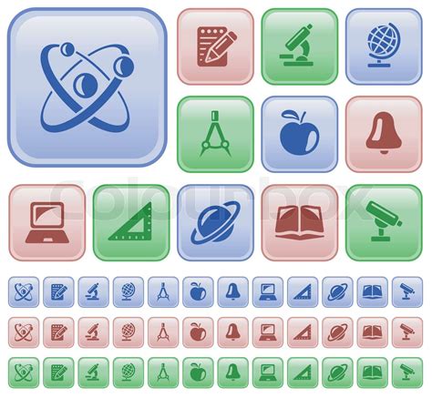 Education Buttons Stock Vector Colourbox