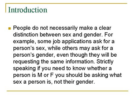 Gender Development The Difference Between Sex And Gender
