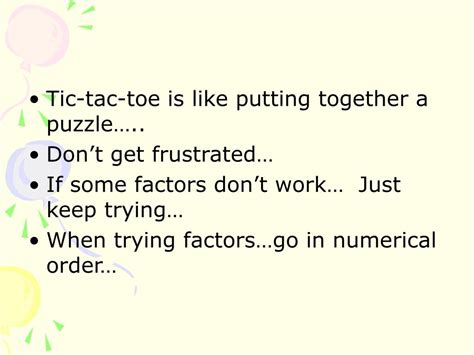 PPT Factoring Trinomials PowerPoint Presentation Free Download ID