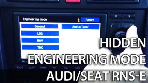 audi rns e hidden menu engineering mode mr