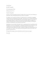 Negative Message Docx Current Date Ms Mia Tranquillo Westhampton Way Richmond VA