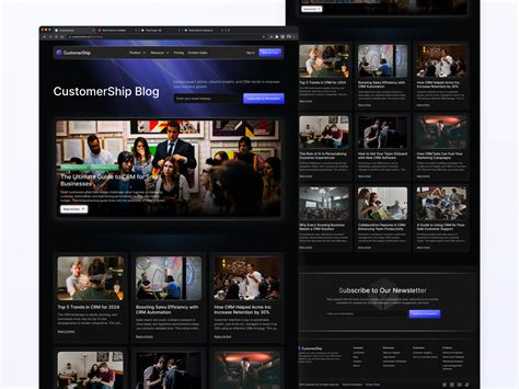 Customership Ui Kit Crm Website Blog Page By Robbi Darwis For Flow Forge On Dribbble