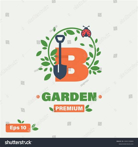 Green Letter B Logo Leaves Symbol Stock Vector Royalty Free
