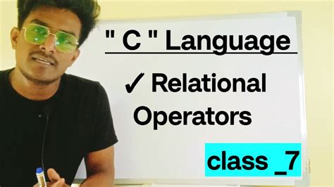 C Language Relational Operators Youtube