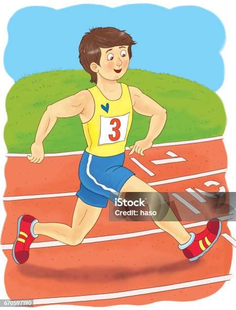 스포츠맨 직업 어린이를위한 그림 색칠하기 페이지 재미있는 만화 캐릭터 귀여운에 대한 스톡 벡터 아트 및 기타 이미지 귀여운