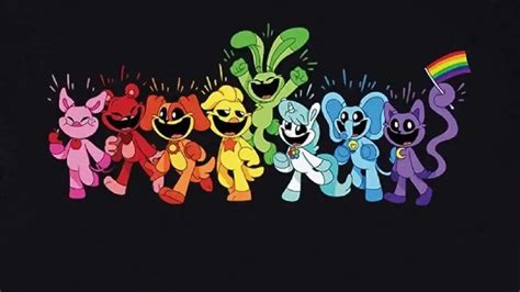 Poppy Playtime Celebrates Pride With A Smiling Critters Charity Shirt GameSkinny