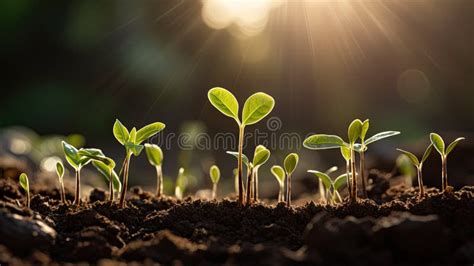 Resilience Plant Sprouts Stock Illustration Illustration Of