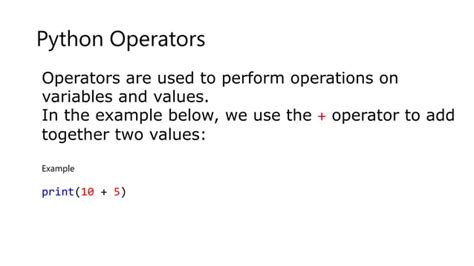 Python Operatorspptx
