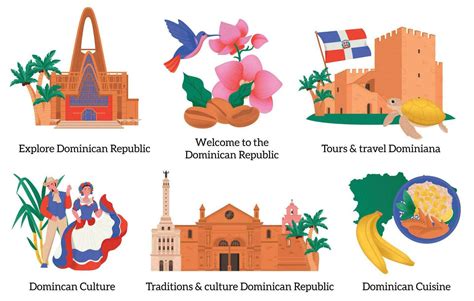 Dominican Republic Isolated Compositions 28573314 Vector Art At Vecteezy