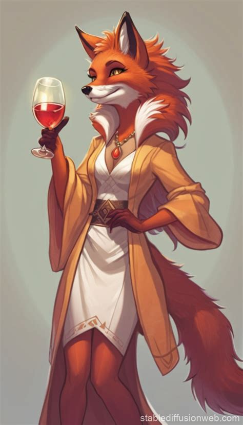 Female Anthro Fox Anthro Fennec Fox Poster For Sale By Martinuve