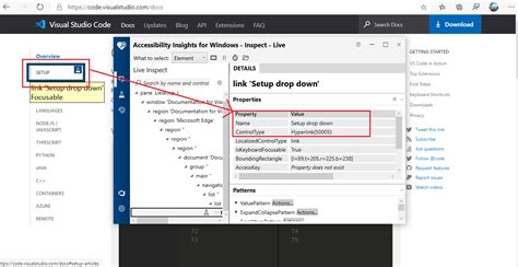CELA P1 A11y Code Visualstudio VisualStudioCode Docs Overview Left