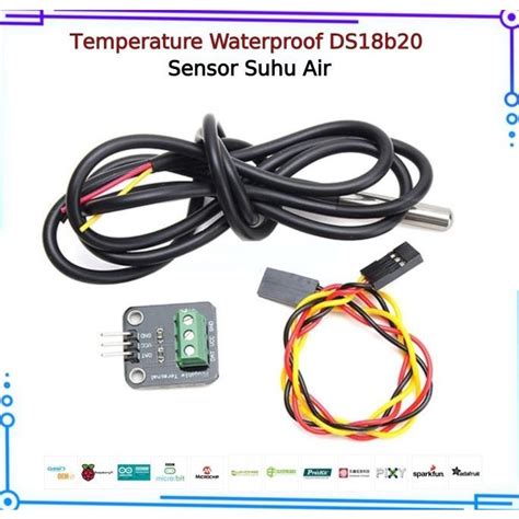 Jual Sensor Suhu Waterproof Ds18b20 Digital Temperature Sensor Kit Shopee Indonesia