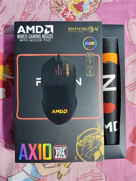 Amd Imperion Gaming Mouse With Amd Mousepad Computers And Tech Parts And Accessories Mouse
