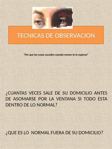 Tecnicas De Observacion Pdf