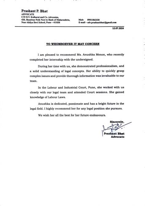 Anushka Menon On Linkedin Dear Connections I Had The Privilege Of