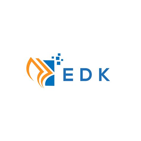 Edk Credit Repair Accounting Logo Design On White Background Edk