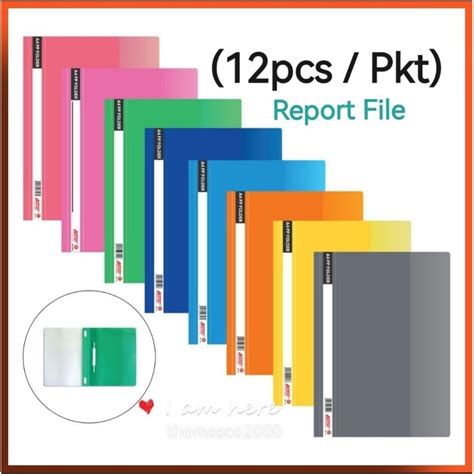 12pcs pkt management file a4 report file folder colour fail