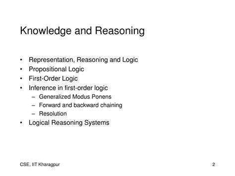 PPT Knowledge Based Systems Logic And Deduction PowerPoint Presentation ID