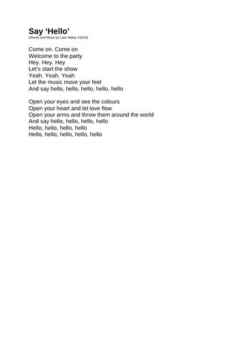 Say Hello A 90 Second Blast Of Pure Melodic Energy Great Lesson Say Hello A 90 Second Blast Of Pure Melodic Energy Great Lesson