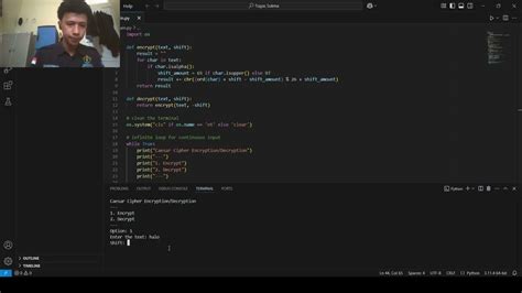 Tutorial Cara Menggunakan Caesar Cipher Menggunakan Phyton Youtube