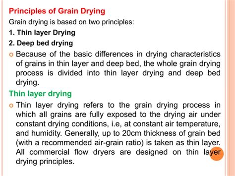 Drying Theory And Drying Rating Curve Pptx Agriculture Industries