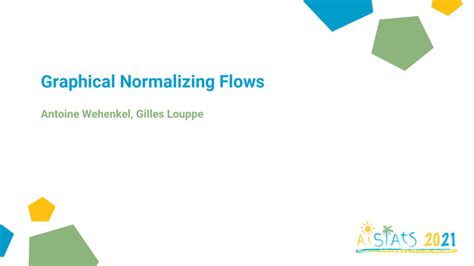 Antoine Wehenkel Gilles Louppe · Graphical Normalizing Flows · Slideslive