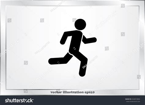 Man Running Icon Vector Illustration Eps Stock Vector Royalty Free Shutterstock