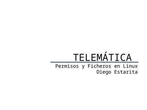 Pptx Permisos Y Ficheros En Linux Dokumentips