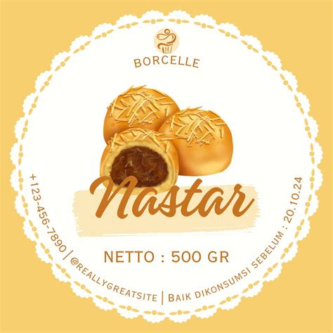 Gratis Contoh Label Makanan Keren Canva