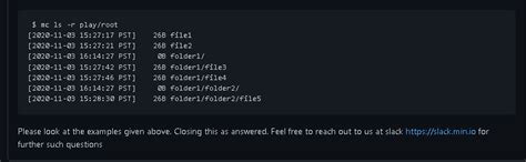 Minio Doesnt List Folders · Issue 16663 · Miniominio · Github