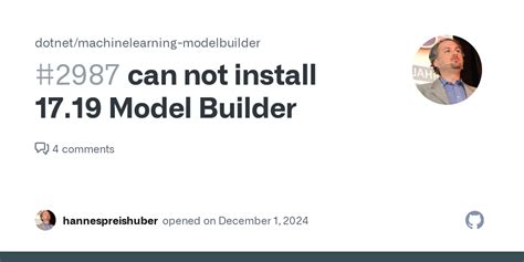Can Not Install 1719 Model Builder · Issue 2987 · Dotnetmachinelearning Modelbuilder · Github
