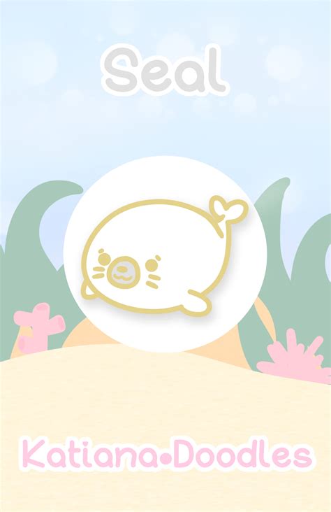 Chibi Seal Hard Enamel Pin Etsy