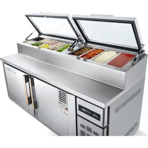 Prep Table Salad Refrigerator Showcase Salad Counter Chiller Afrimart