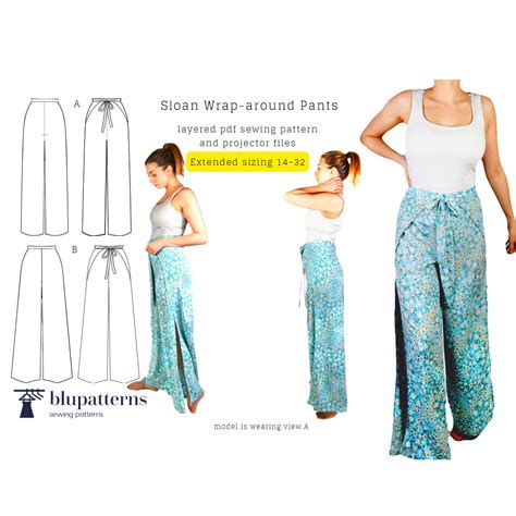 Sarong Wrap Pants Pattern