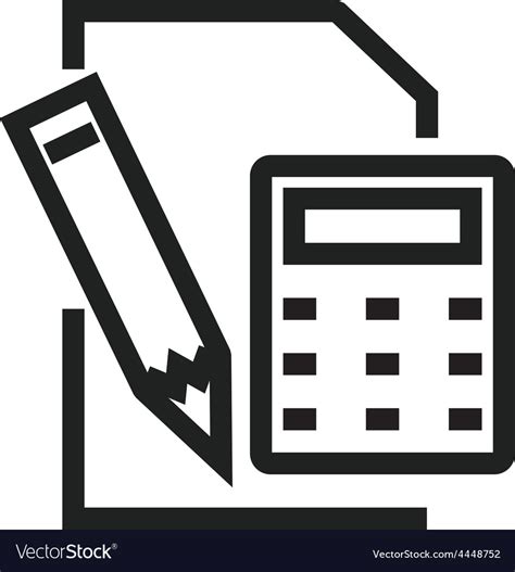 Calculation Royalty Free Vector Image Vectorstock