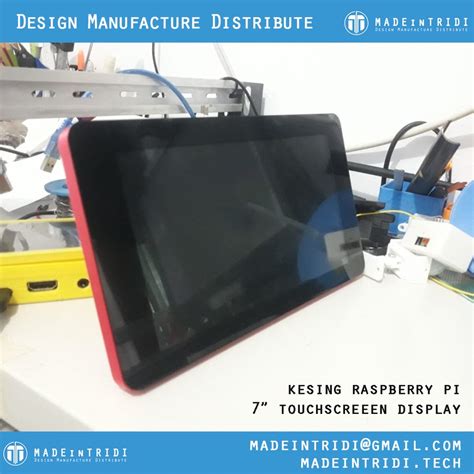 Jual Madeintridi Casing Raspberry Pi 7 Inch Touchscreen Display Case Shopee Indonesia