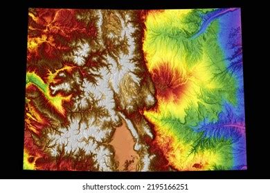 United States Color Elevation Map Stock Photo Shutterstock