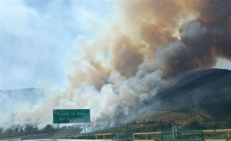 Declaran Alerta Roja Para La Comuna De La Cruz Por Incendio Forestal En