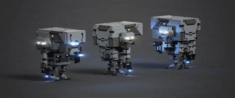 new voxel asset collection mechas and robots voxel robot assets for